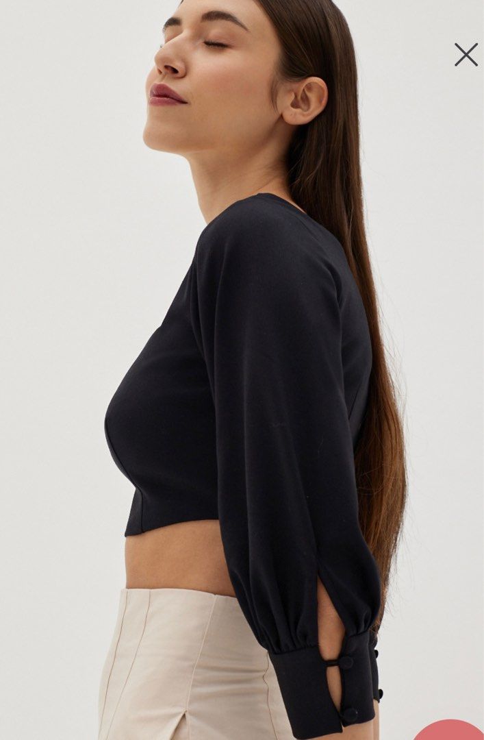 Love bonito Leana square neck top, Women's Fashion, Tops, Longsleeves ...