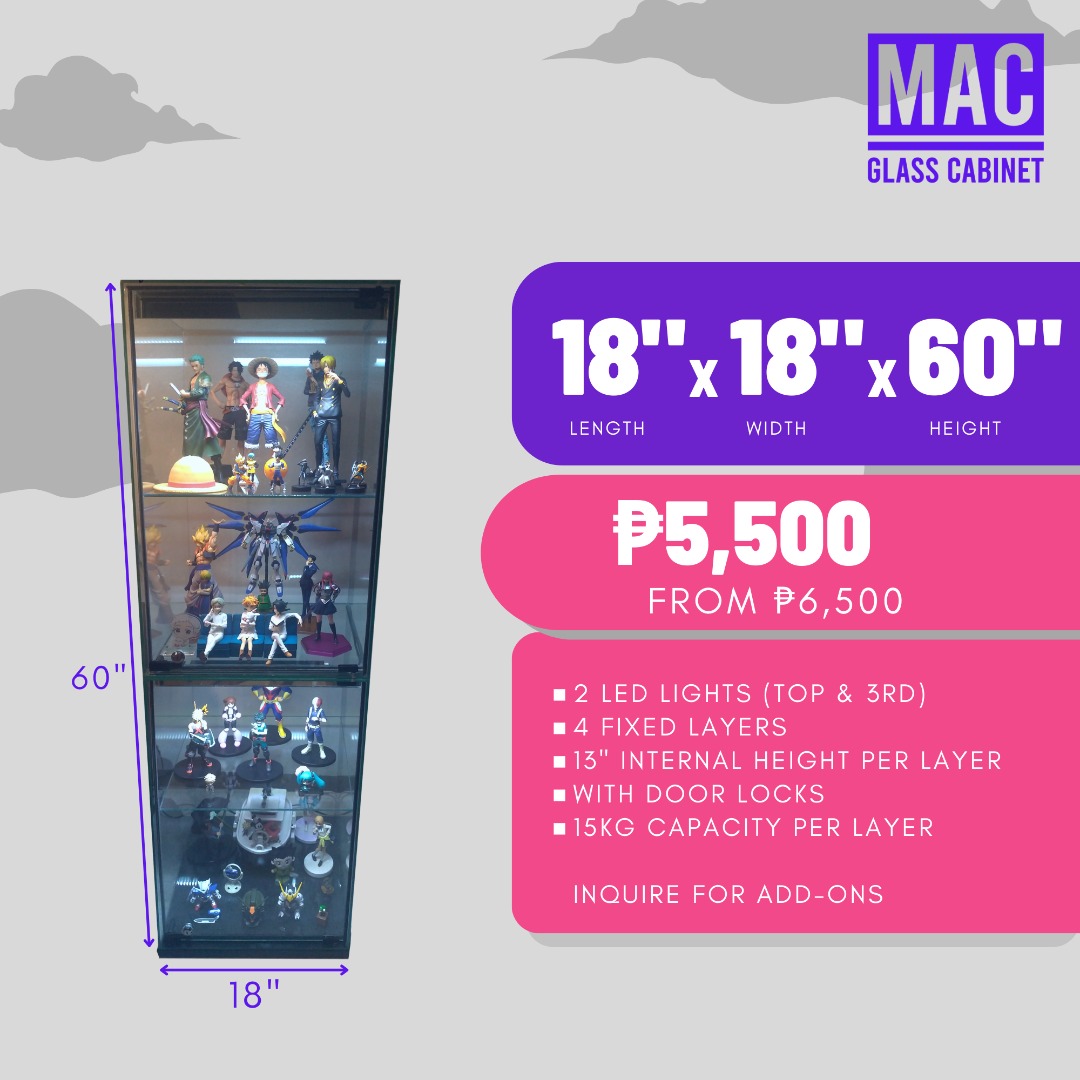 MAC Glass Cabinet Rainy Days Sale on Carousell