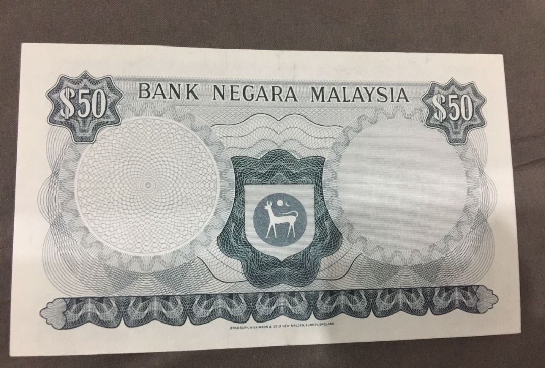 MALAYSIA 2nd series Rm50 old bank note, Hobbies & Toys, Collectibles ...