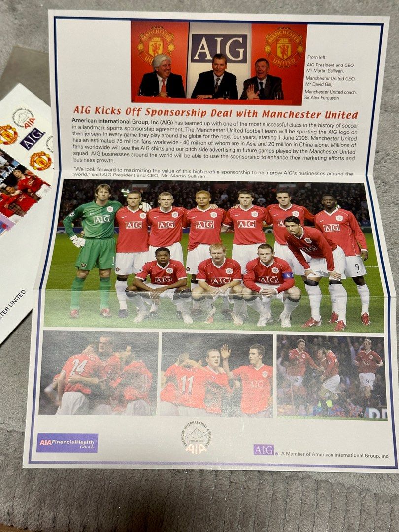 Manchester United (ManU) 2007 Commemorative Cover Singapore Stamps ...