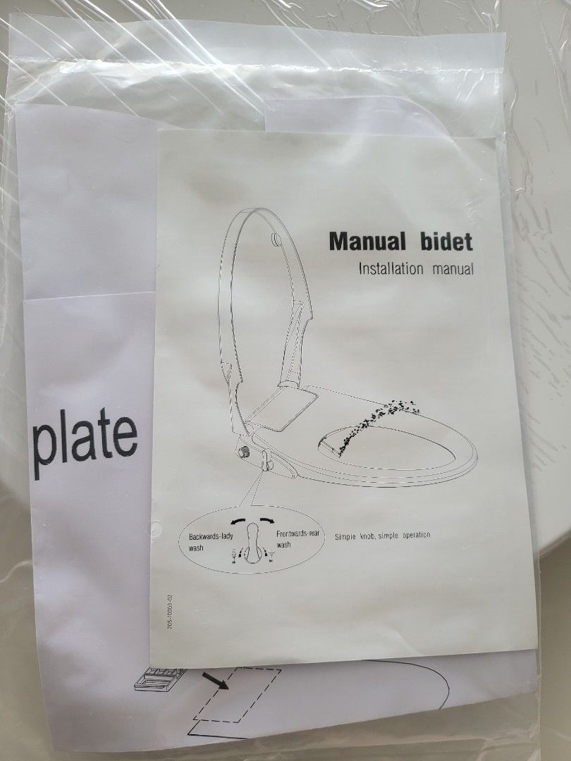 Manual Bidet Spray Toilet Bowl Seat Cover, Furniture & Home Living ...
