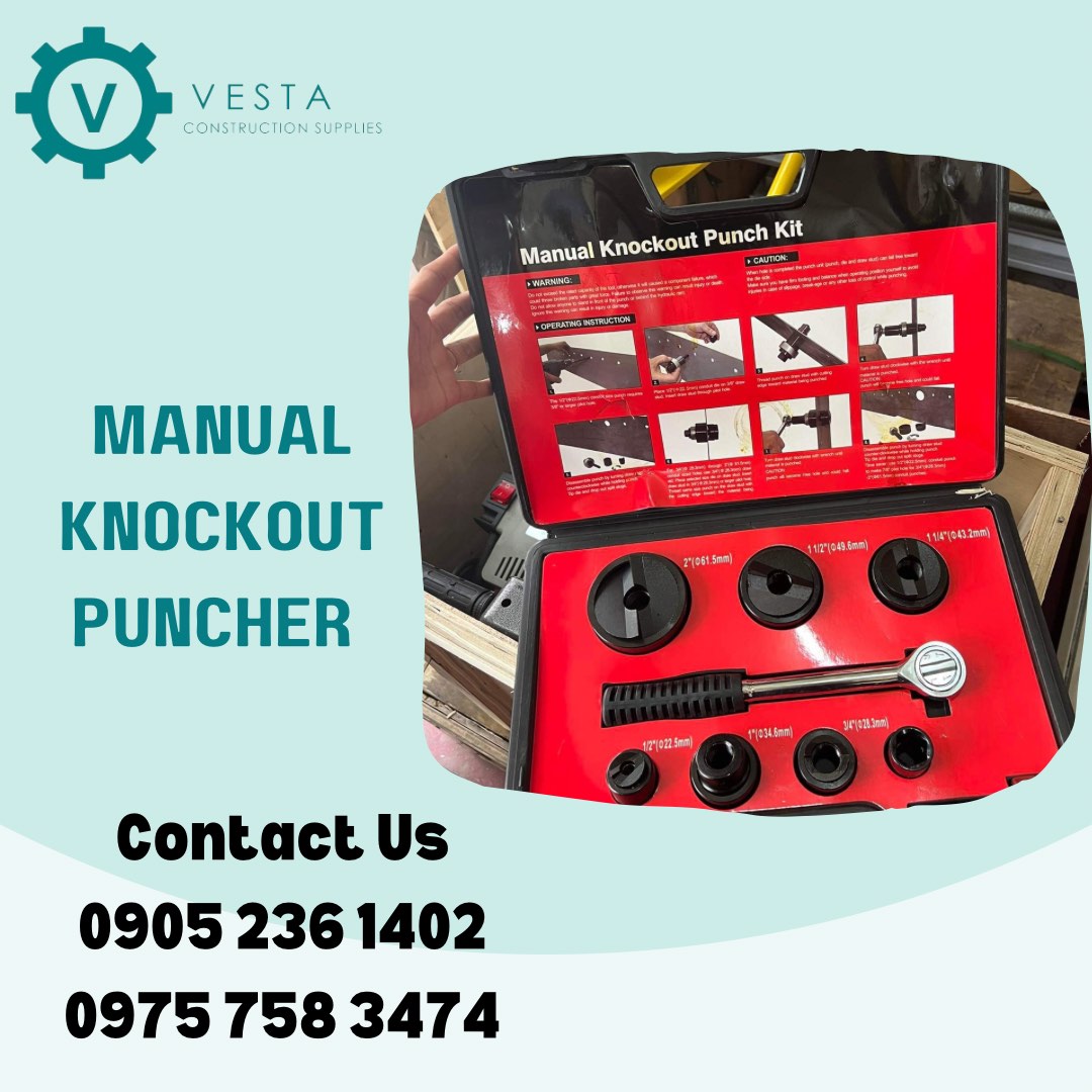 Manual knockout puncher, Commercial & Industrial, Construction Tools ...
