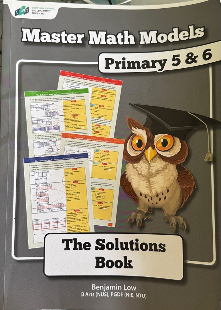 Master Math Models for P5&P6 The Solutions Book, Hobbies & Toys, Books ...