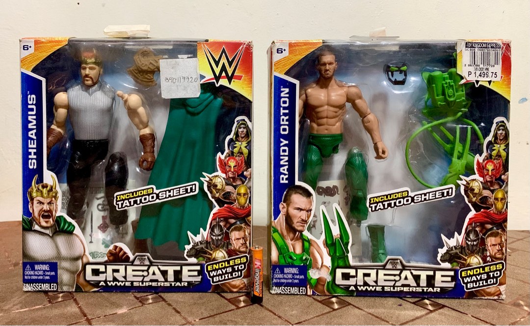 Mattel Create A WWE Superstar - Sheamus & Randy Orton on Carousell
