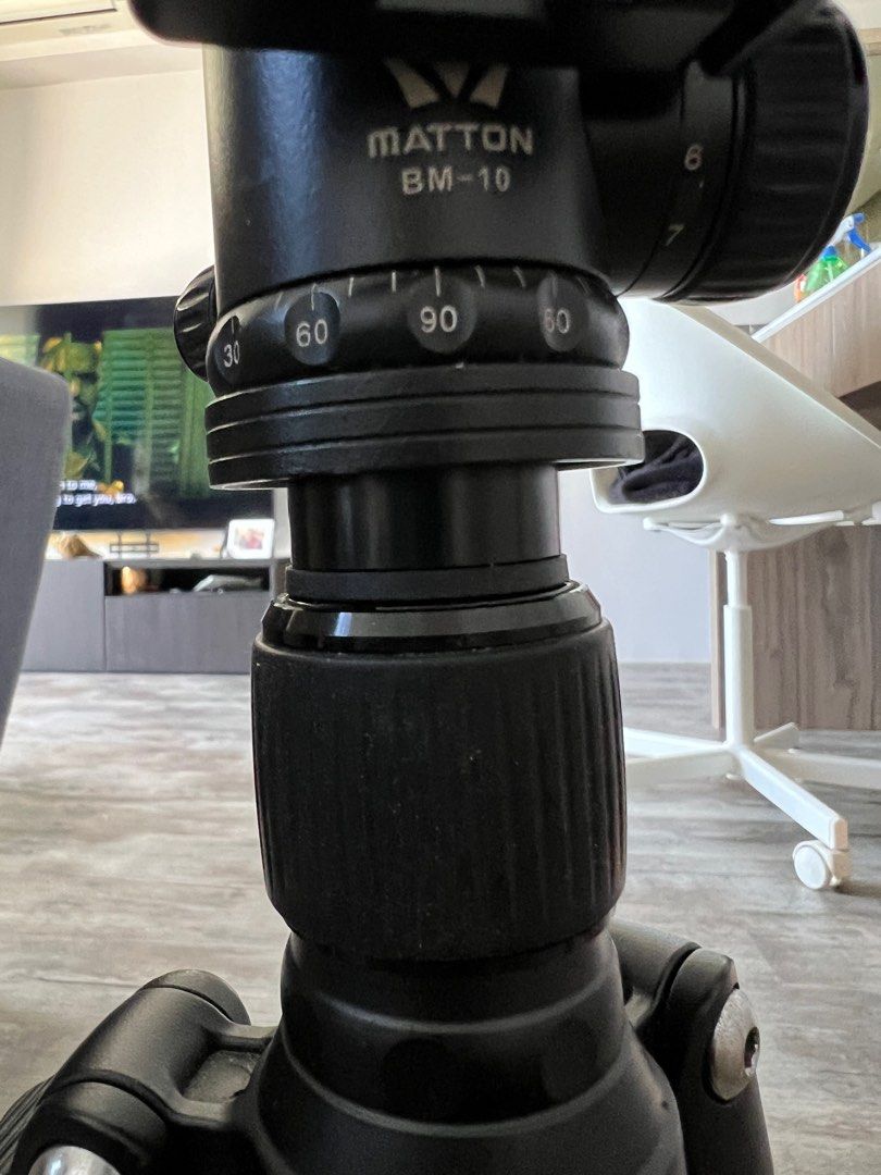 Matton T-254+BM-10 Professional Camera Tripod Single Handle Hydraulic ...