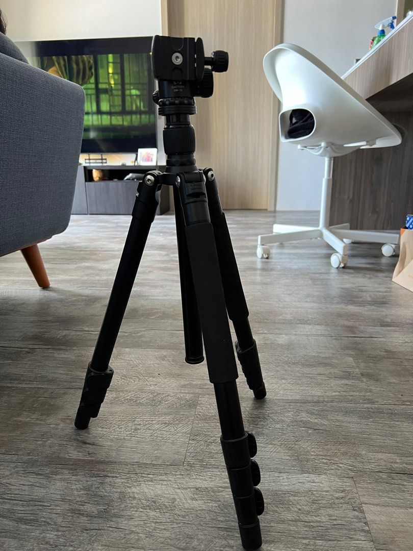 Matton T-254+BM-10 Professional Camera Tripod Single Handle Hydraulic ...
