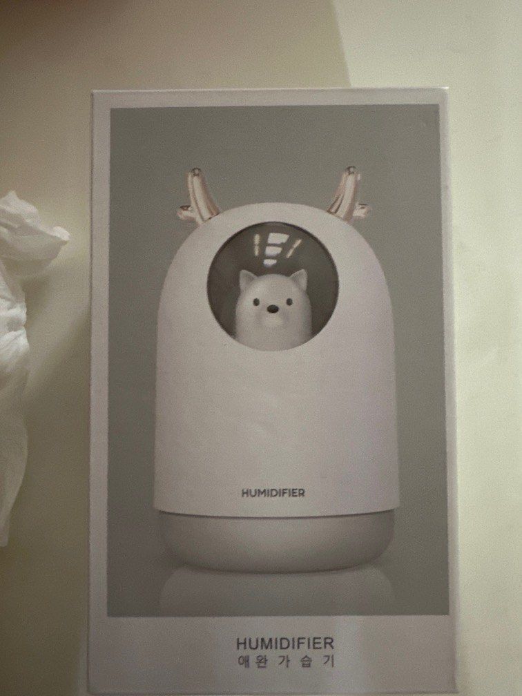 Meng chong humidifier 加濕器 夜燈 香薰機 usb 桌面寫字樓用, 其他, 其他 - Carousell