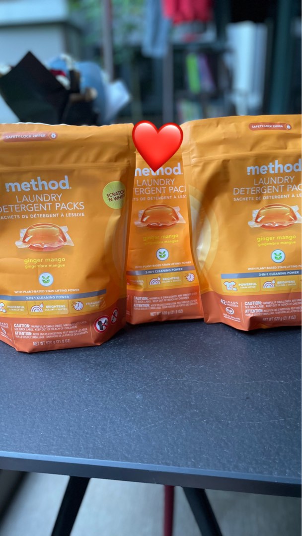 Method Laundry Detergent Pack (3 for $70), Furniture & Home Living ...