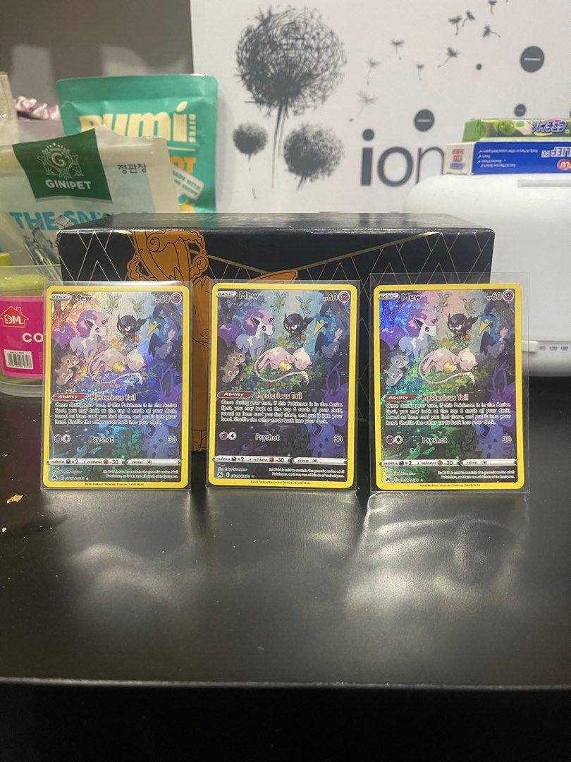 Mew - GG10/GG70 - Art Rare (AR) - Crown Zenith, Hobbies & Toys, Toys ...