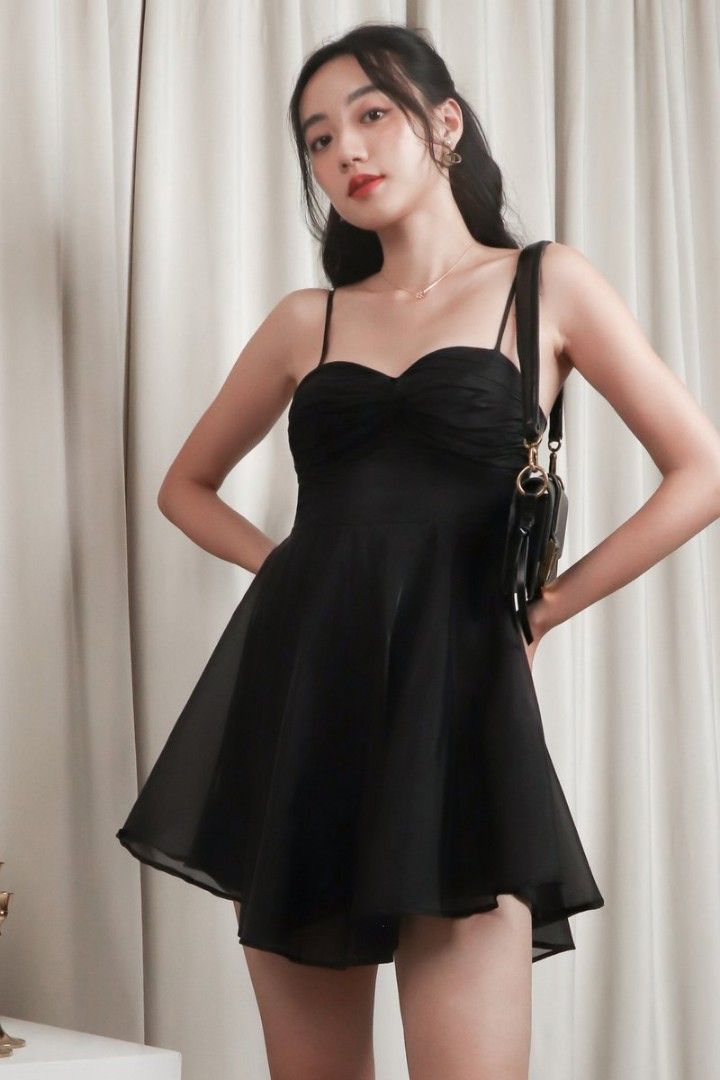 The Style Soiree TSS Mira Mesh Dress in Black, Women's Fashion, Dresses ...