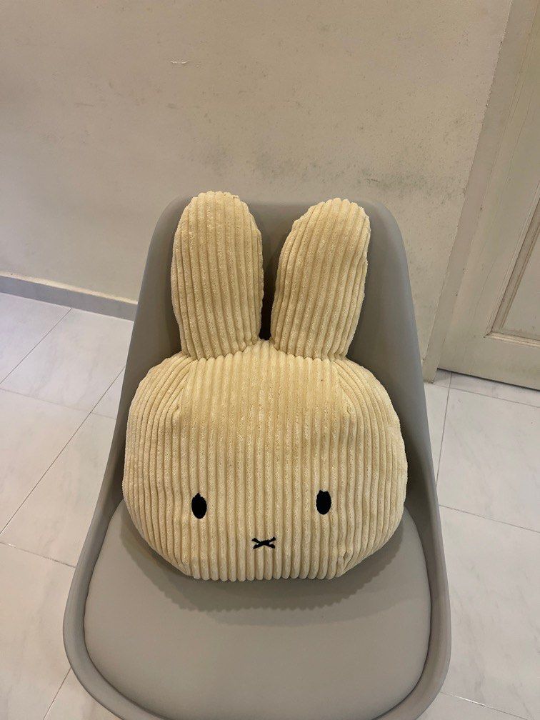 Miffy - head cushion Corduroy White, Hobbies & Toys, Toys & Games on ...