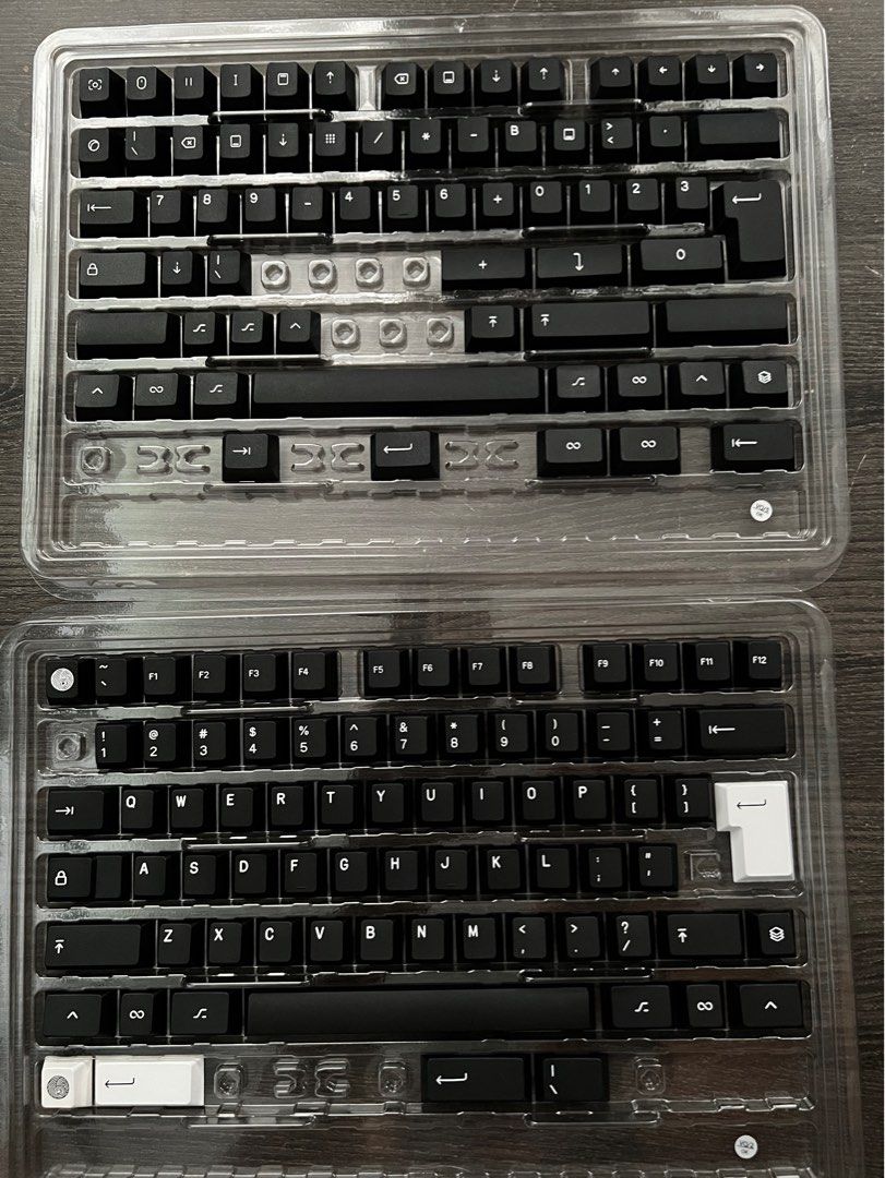 Monokei Series 1 White on Black (WOB) keycaps on Carousell