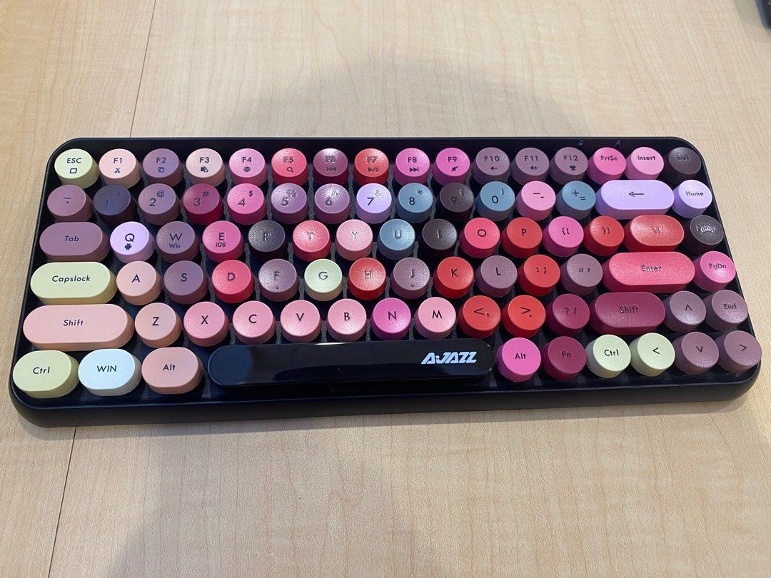 Multi Colour Round Key Keyboard, Computers & Tech, Parts & Accessories ...