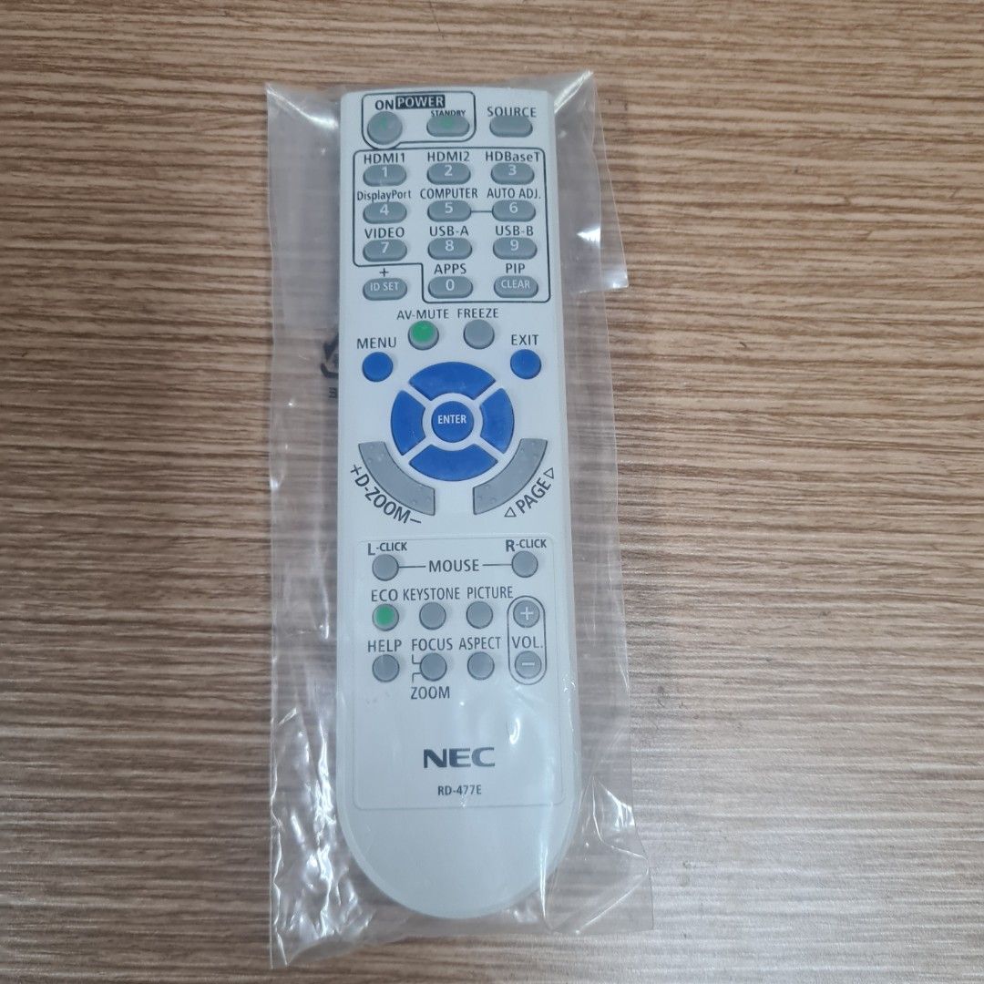 NEC Projector Remote Control, TV & Home Appliances, TV & Entertainment, Projectors on Carousell