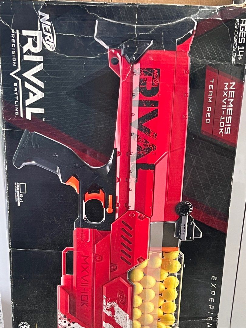 Nerf gun red nemesis rival MXVII-10K, Hobbies & Toys, Toys & Games on ...