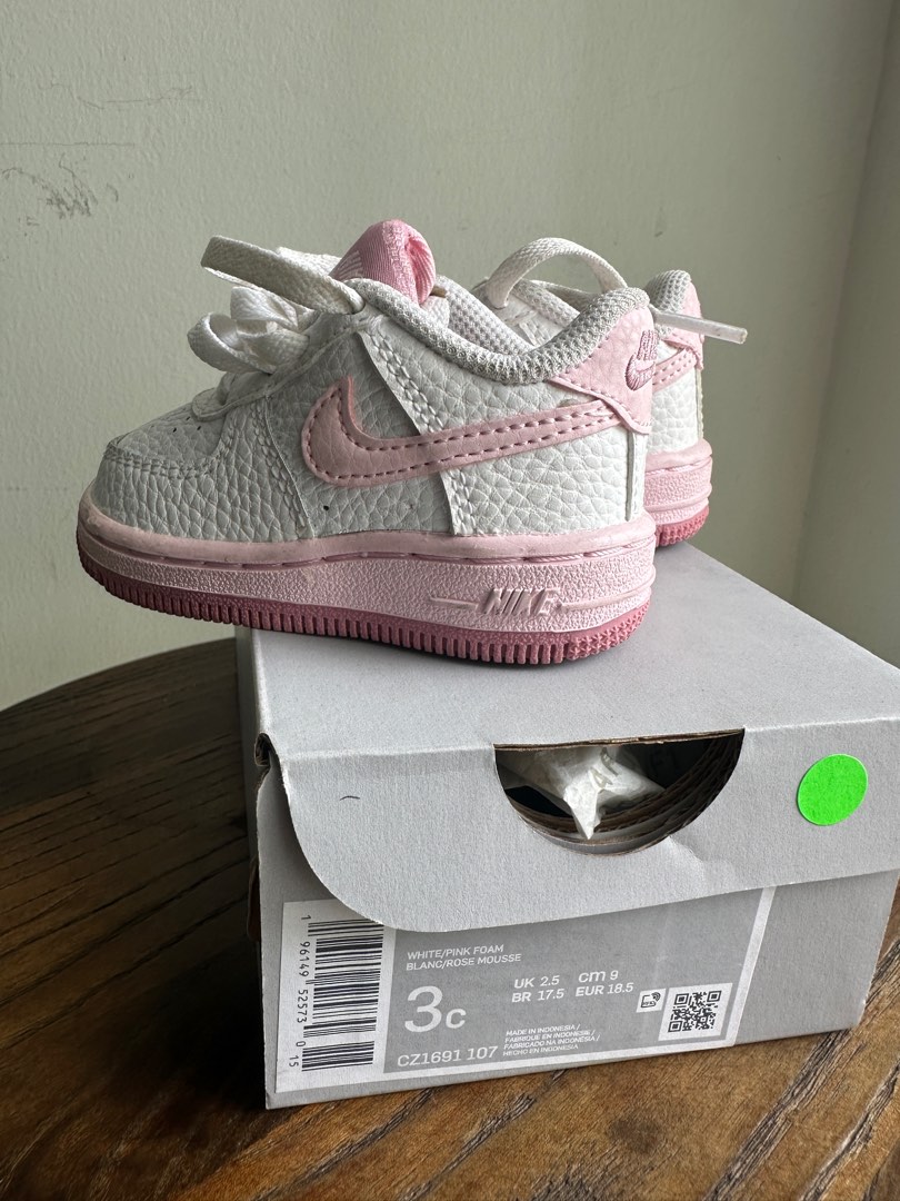 NIKE AIR FORCE 1 BABY SIZE 3C 9cm COMPLETE BOX, Bayi & Anak, Baju Bayi ...