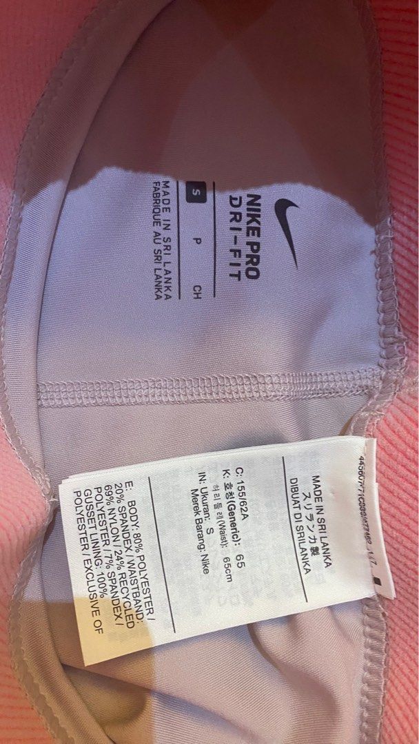 Nike pro pink spandex, Women's Fashion, Activewear on Carousell