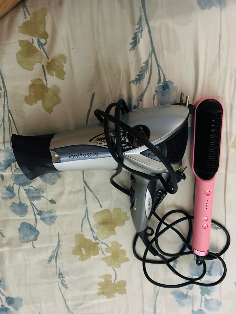 Panasonic Hairdryer/Blower and Instabella Hair straightener on Carousell