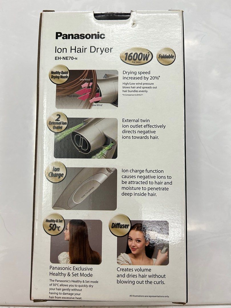 Panasonic Ion Hair Dryer EH-NE70-N, Beauty & Personal Care, Hair on ...