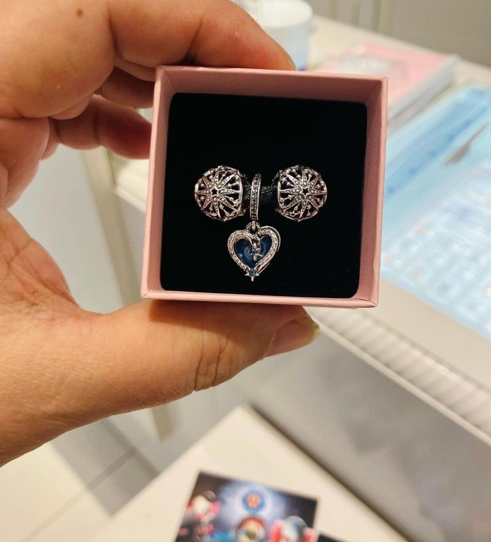 Pandora Celestial Snowflake & Celestial Shooting Star Dangle Charm on ...