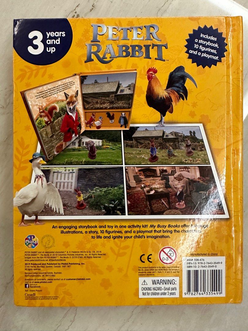 Peter Rabbit My Busy Books (storybook, 10 figurines and a playmat), 興趣及 ...