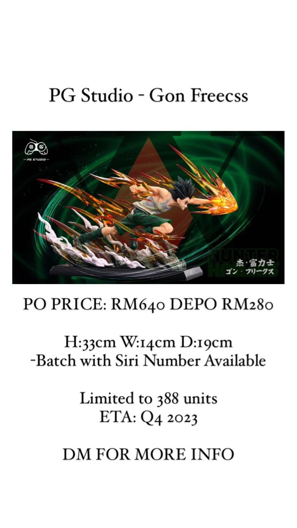 PG Studio - Gon Freecss, Hobbies & Toys, Toys & Games on Carousell