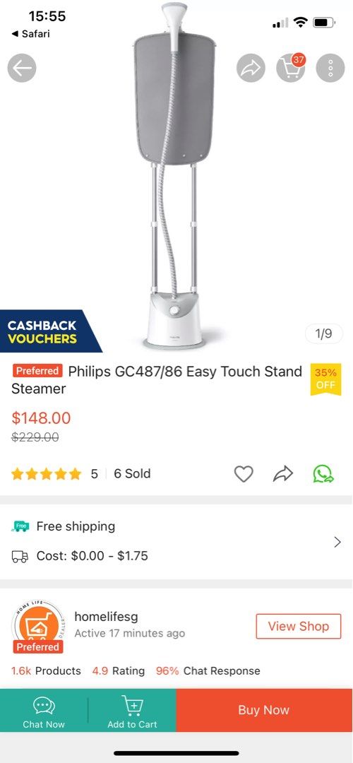 Philips standing steamer for iron, TV & Home Appliances, Irons ...