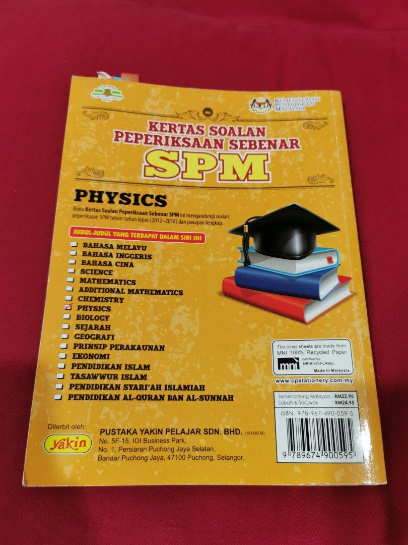 Physics Spm Hobbies And Toys Books And Magazines Assessment Books On