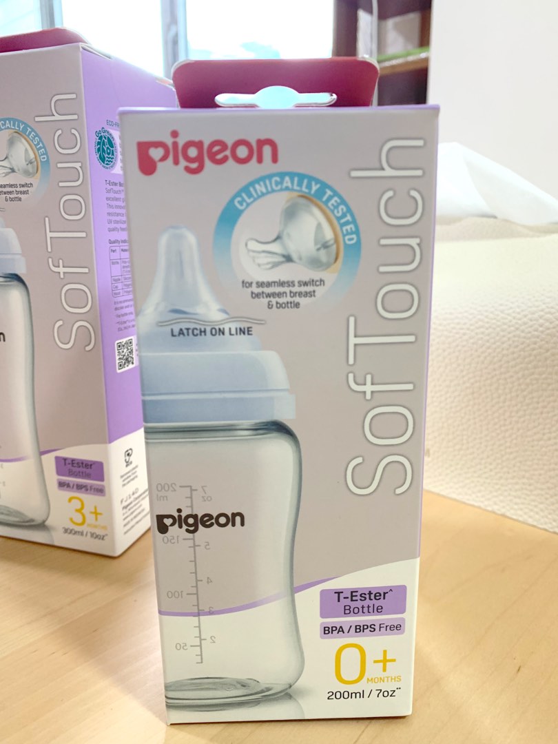 Pigeon Soft Touch T-Ester Bottle 0+ months (200ml) (BPA/BPS Free) (Brand New), Babies & Kids ...
