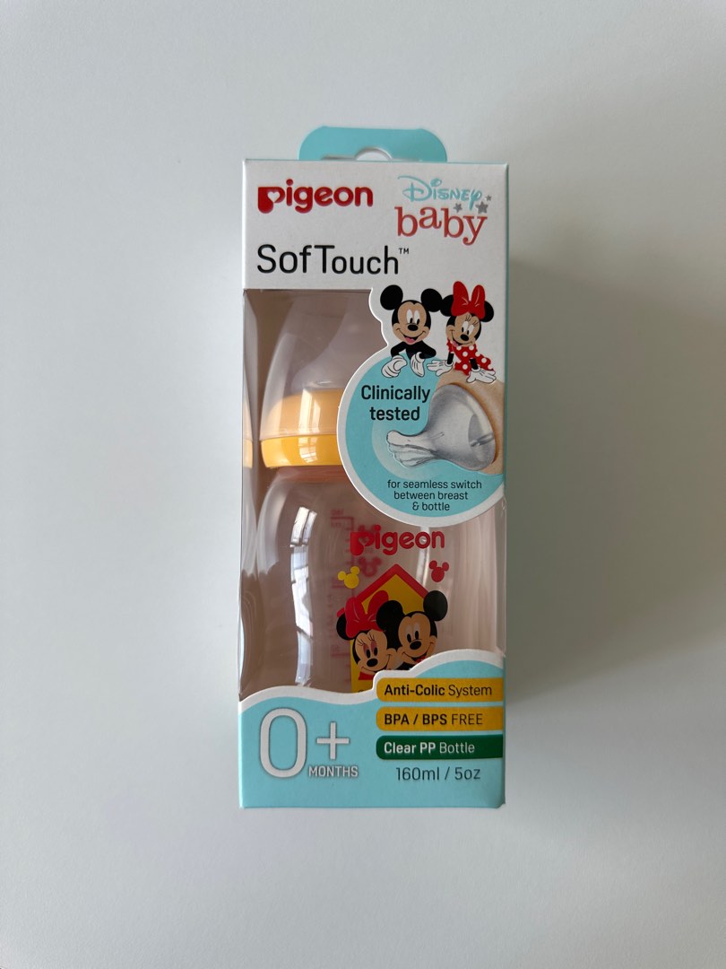 Pigeon Softouch PPSU Nursing Bottle Disney 160ml, Babies & Kids, Nursing & Feeding ...