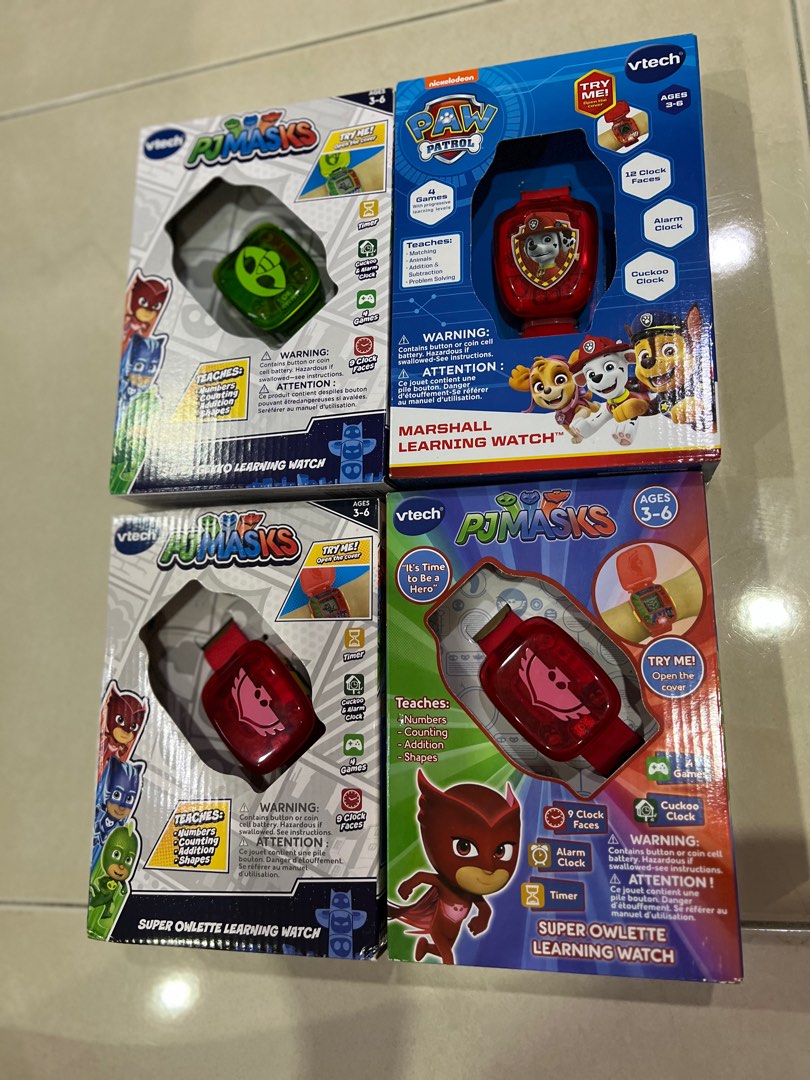 PJ Mask Watch / Paw Patrol Watch, Hobbies & Toys, Toys & Games on Carousell