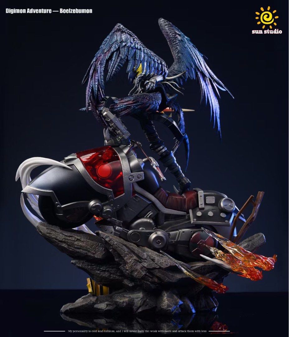 [PO] Digimon|Beelzebumon On Bike, Hobbies & Toys, Toys & Games on Carousell