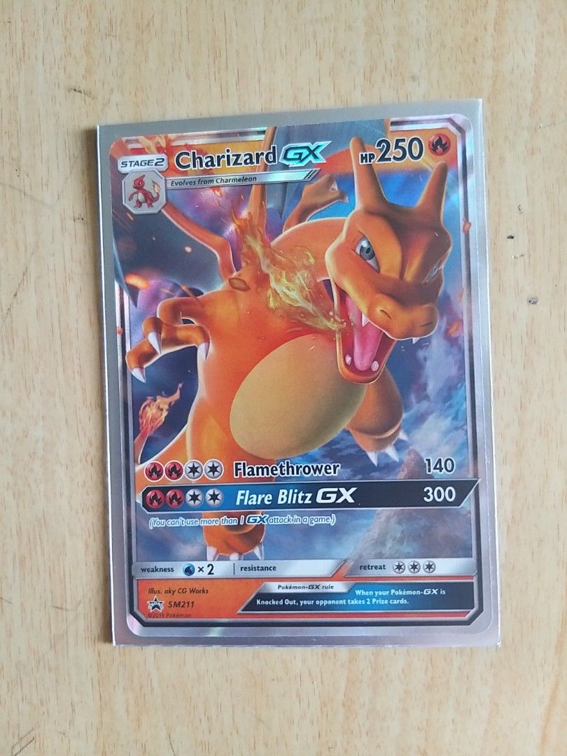 Pokemon Card English Charizard GX Black Star Promo, Hobbies & Toys ...