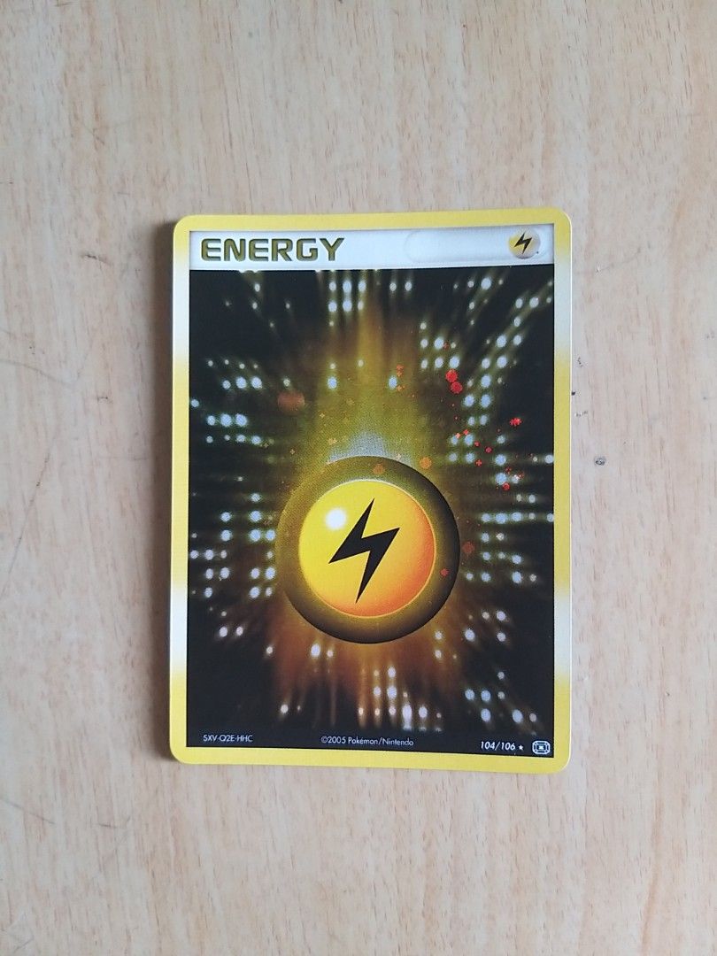 Pokemon Card English Emerald Lightning Energy Holo, Hobbies & Toys ...