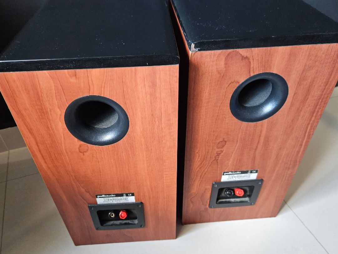 Polk Audio Tsi200 cherry bookshelf speakers, Audio, Soundbars, Speakers ...