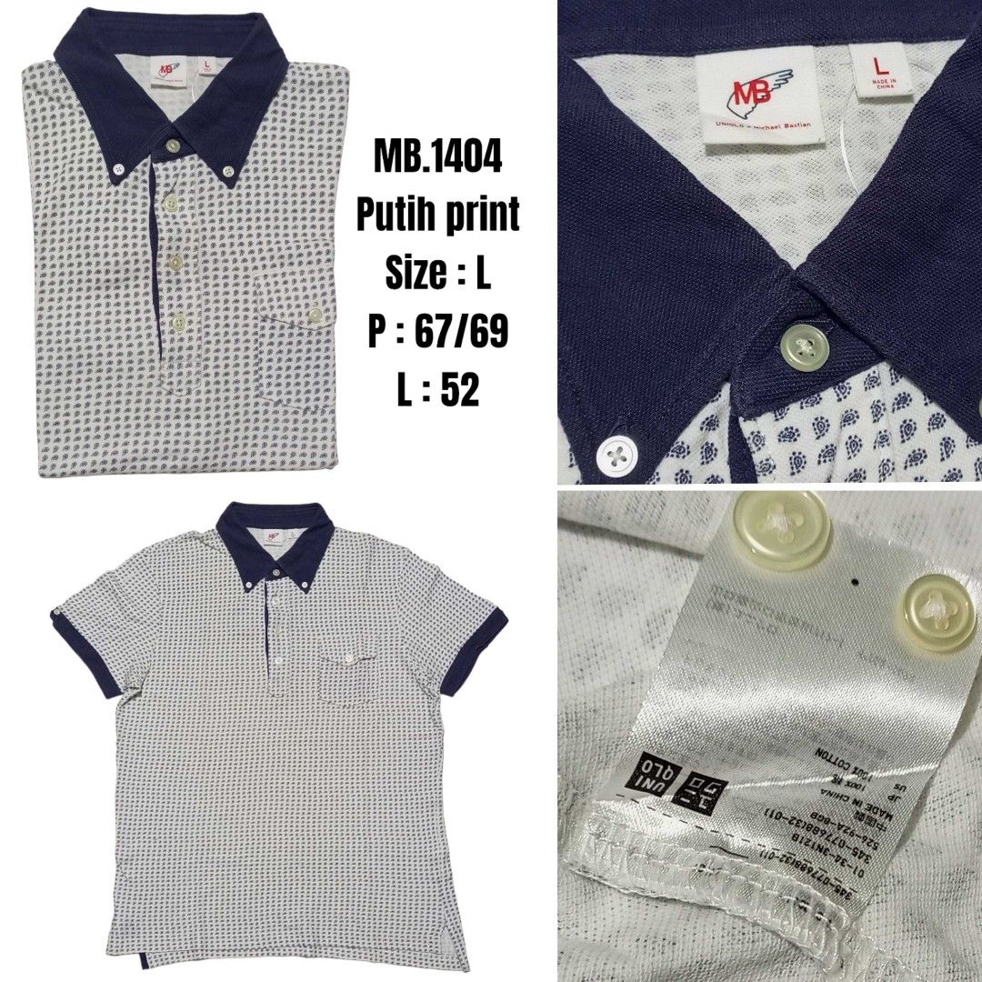 Polo shirt uniqlo michael bastian, Fesyen Pria, Pakaian , Atasan di Carousell