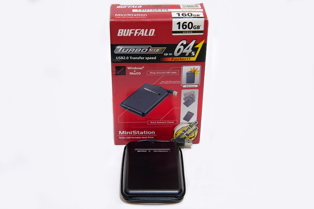 Portable Hard Disk Buffalo ministation 160GB Made in Japan (S/No ...