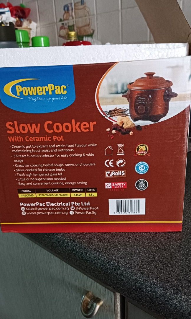 PowerPac Slow Cooker, TV & Home Appliances, Kitchen Appliances, Cookers ...