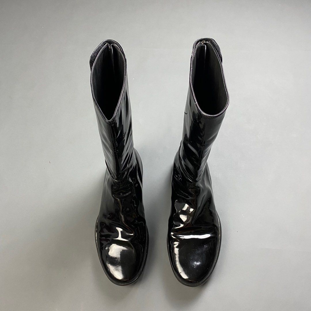 Prada - 90s Patent Leather Boots on Carousell