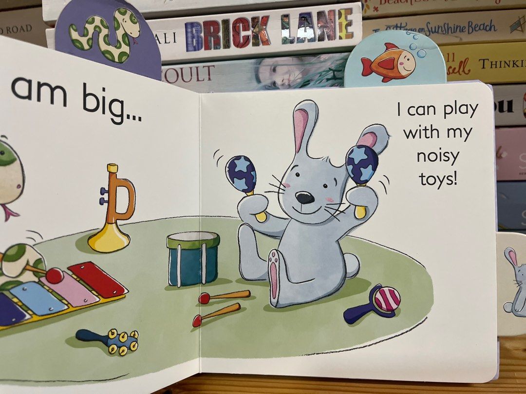 Preloved I am Big Pull Out Tab Board Book Children’s Book on Carousell