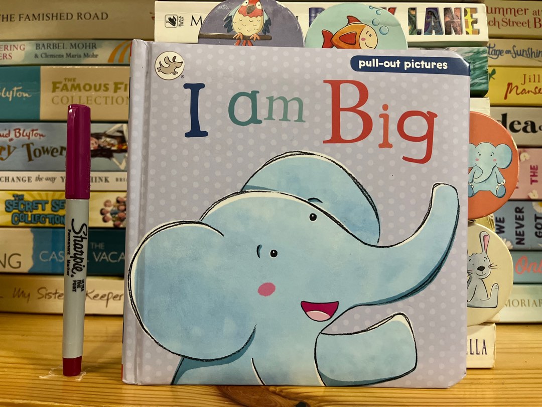 Preloved I am Big Pull Out Tab Board Book Children’s Book on Carousell