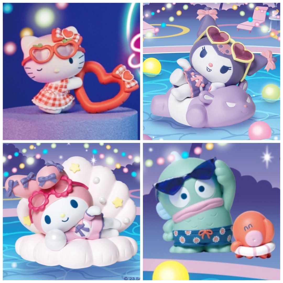 [Pre-Order] Sanrio Night Pool Figures - Happy Kuji - Kuromi - My Melody ...