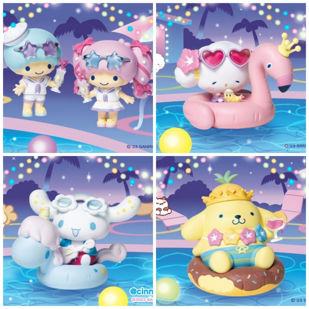 [Pre-Order] Sanrio Night Pool Figures - Happy Kuji - Kuromi - My Melody ...