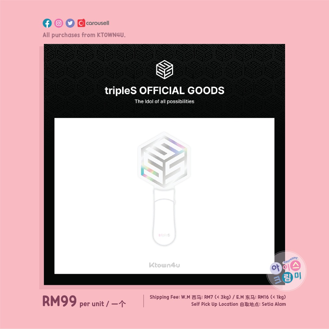 [PREORDER] tripleS - ACRYLIC LIGHT STICK, Hobbies & Toys, Collectibles ...