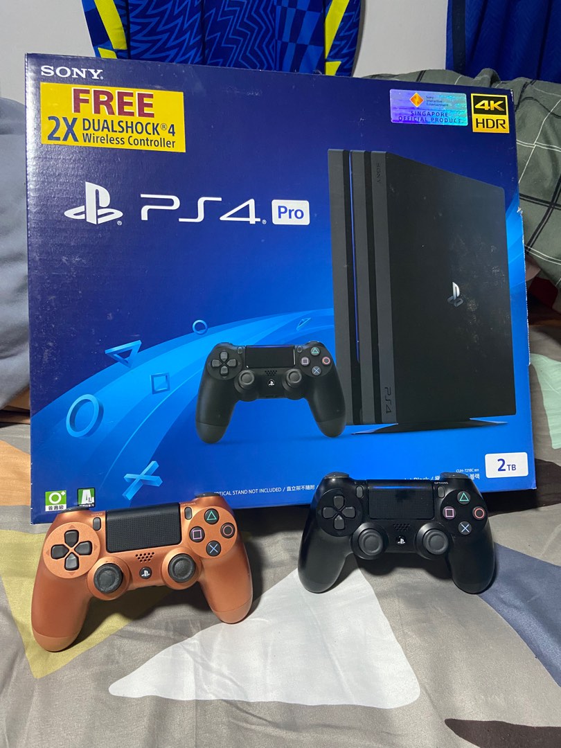 PS4 Pro 2TB + 2 Free Controller, Video Gaming, Video Game Consoles, PlayStation on Carousell