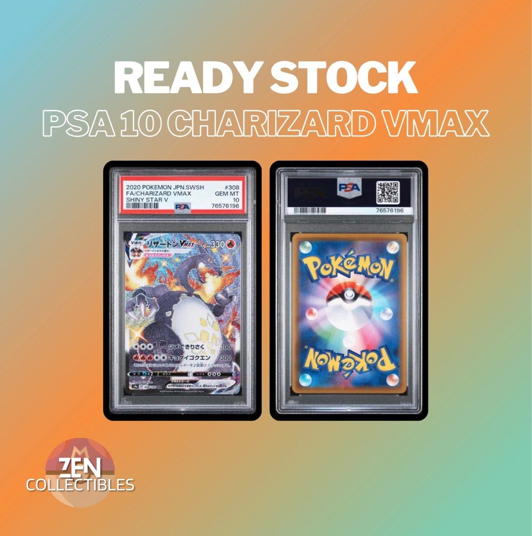 [PSA 10] JAPANESE SHINY STAR V CHARIZARD VMAX, Hobbies & Toys, Toys ...