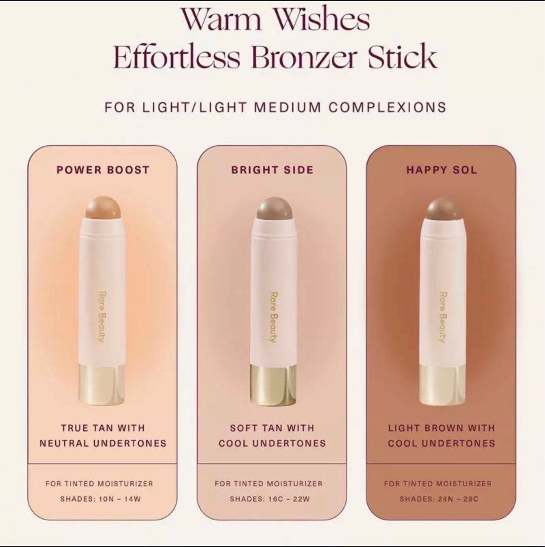 Rare Beauty Cream Bronzer (Happy Sol), Beauty & Personal Care, Face ...