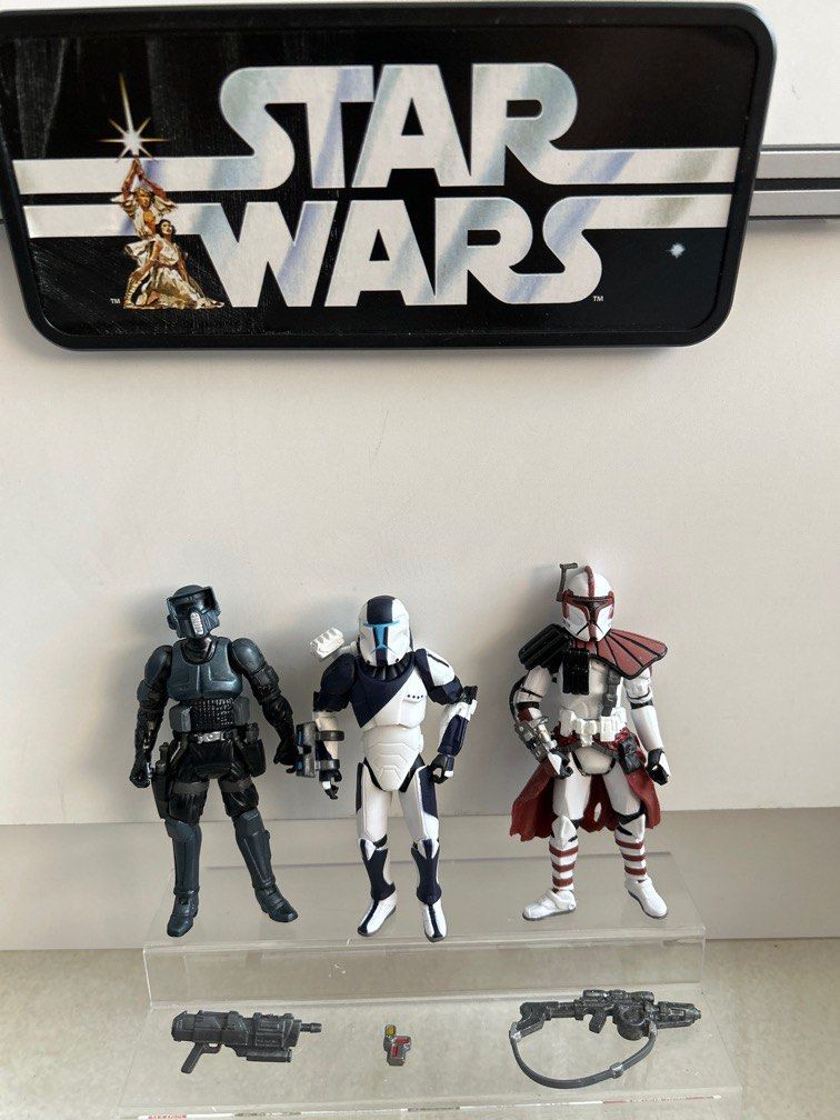 Star Wars Rare Legacy Collection Clone Commando Evolution 3-pack Arc ...