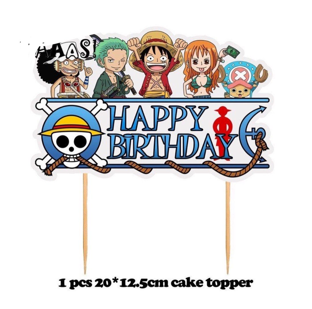 [Ready Stock] Manga Series | One Piece Cake Topper ( Design 1) - Party ...