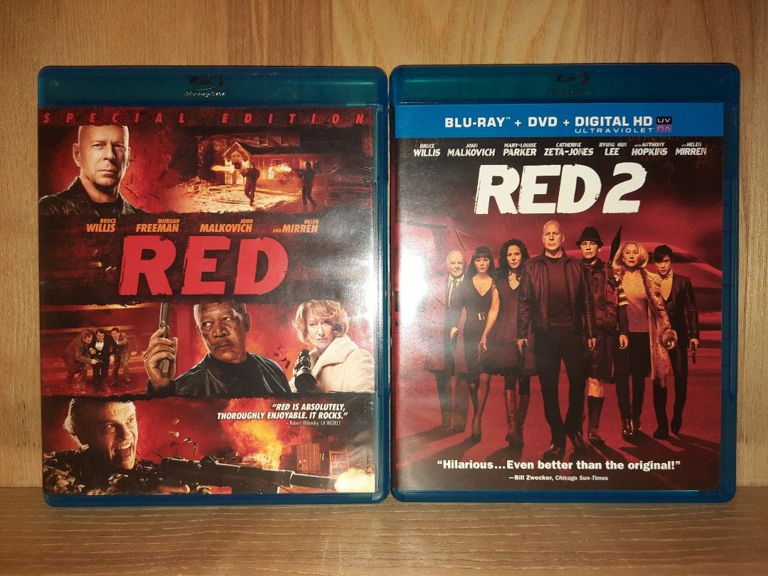 Red Movie Blu-ray Set, Hobbies & Toys, Music & Media, CDs & DVDs on ...